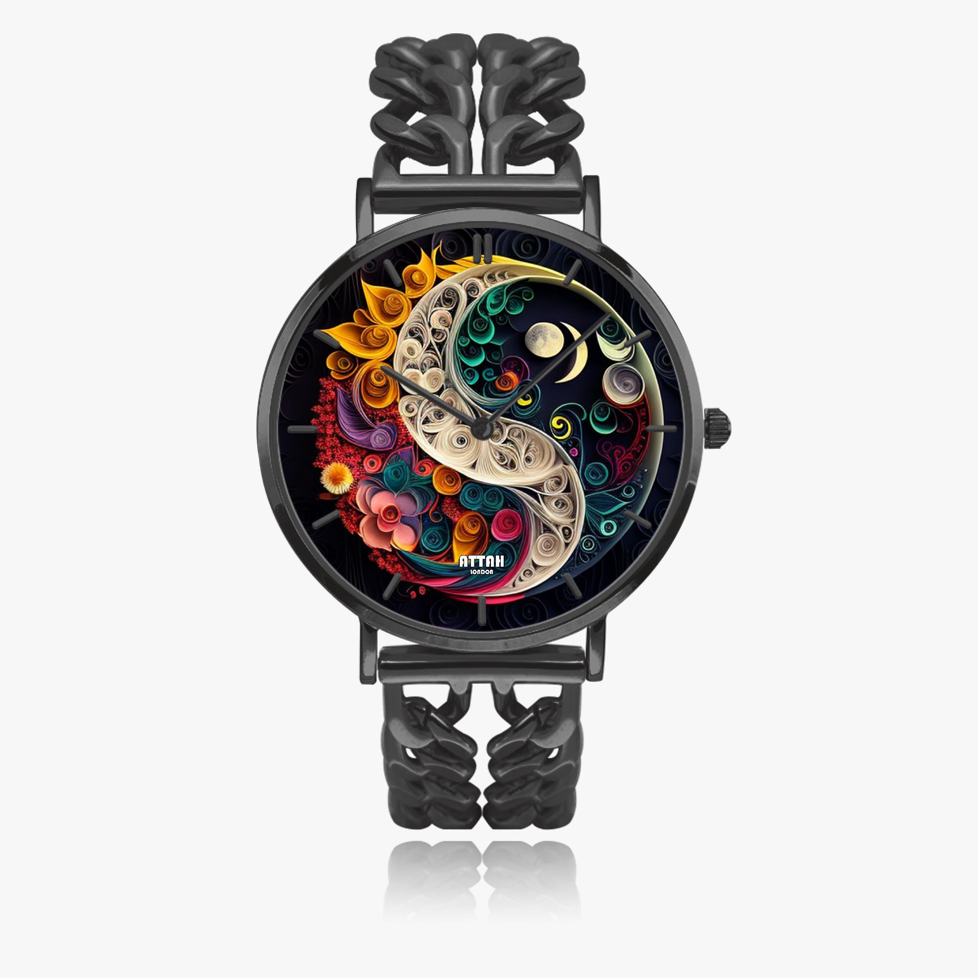 Quilled Flower Copper Watch | Exclusive Crescent Moon Timepiece | Ying ...