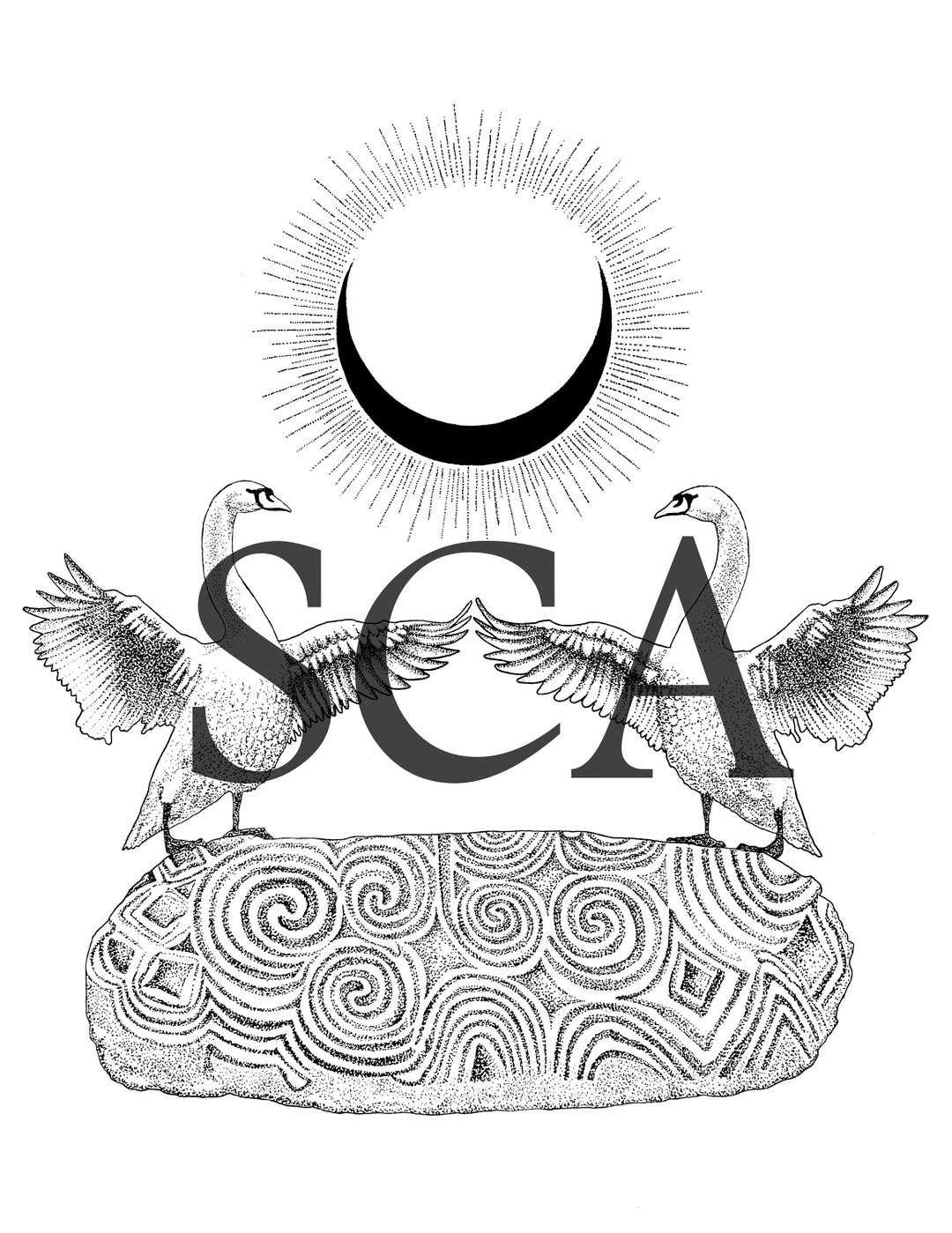 Caer and Aengus Art Print Newgrange, Bru Na Boinne, Solstice, Ireland ...