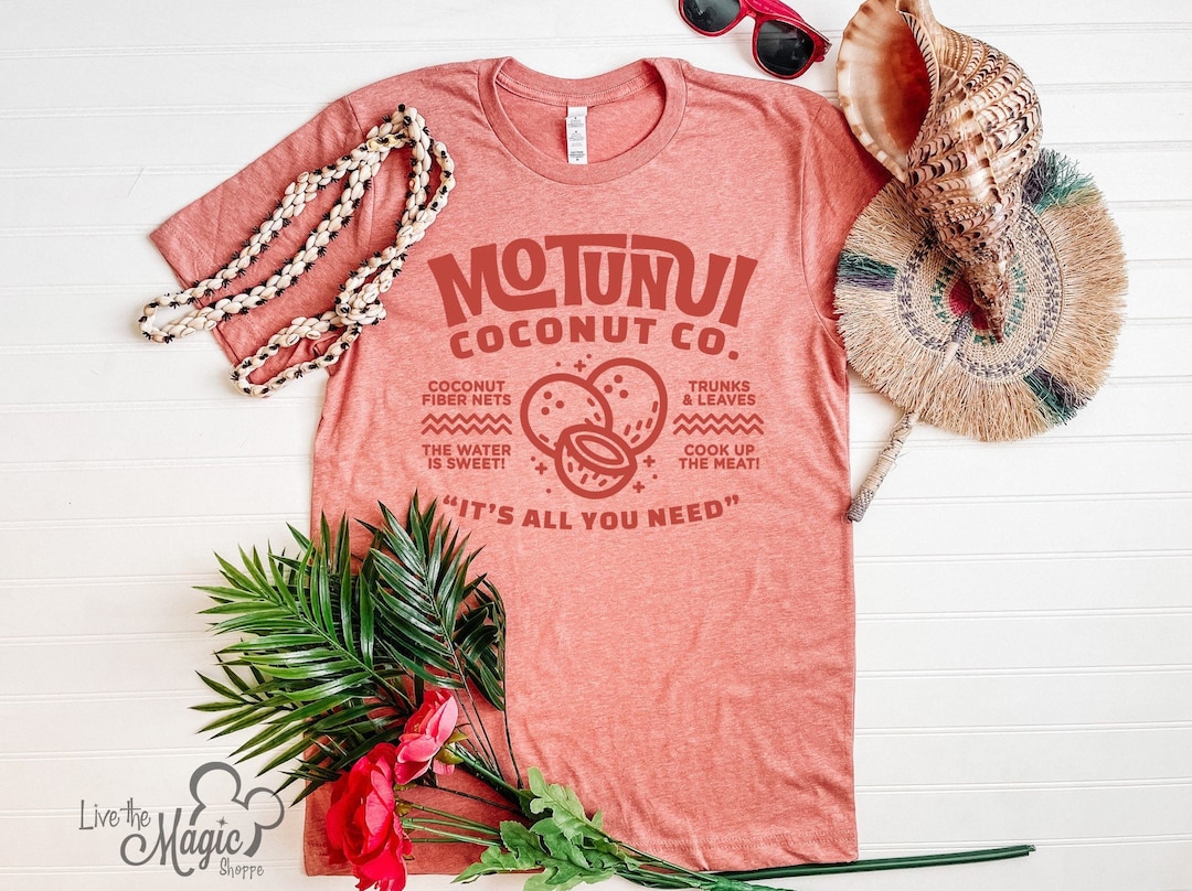 Motunui Coconut Co T-shirt | Moana Disney Shirt | Disney Family Shirts ...