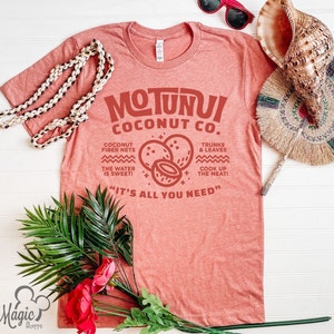 Motunui Coconut Co T-shirt | Moana Disney Shirt | Disney Family Shirts ...