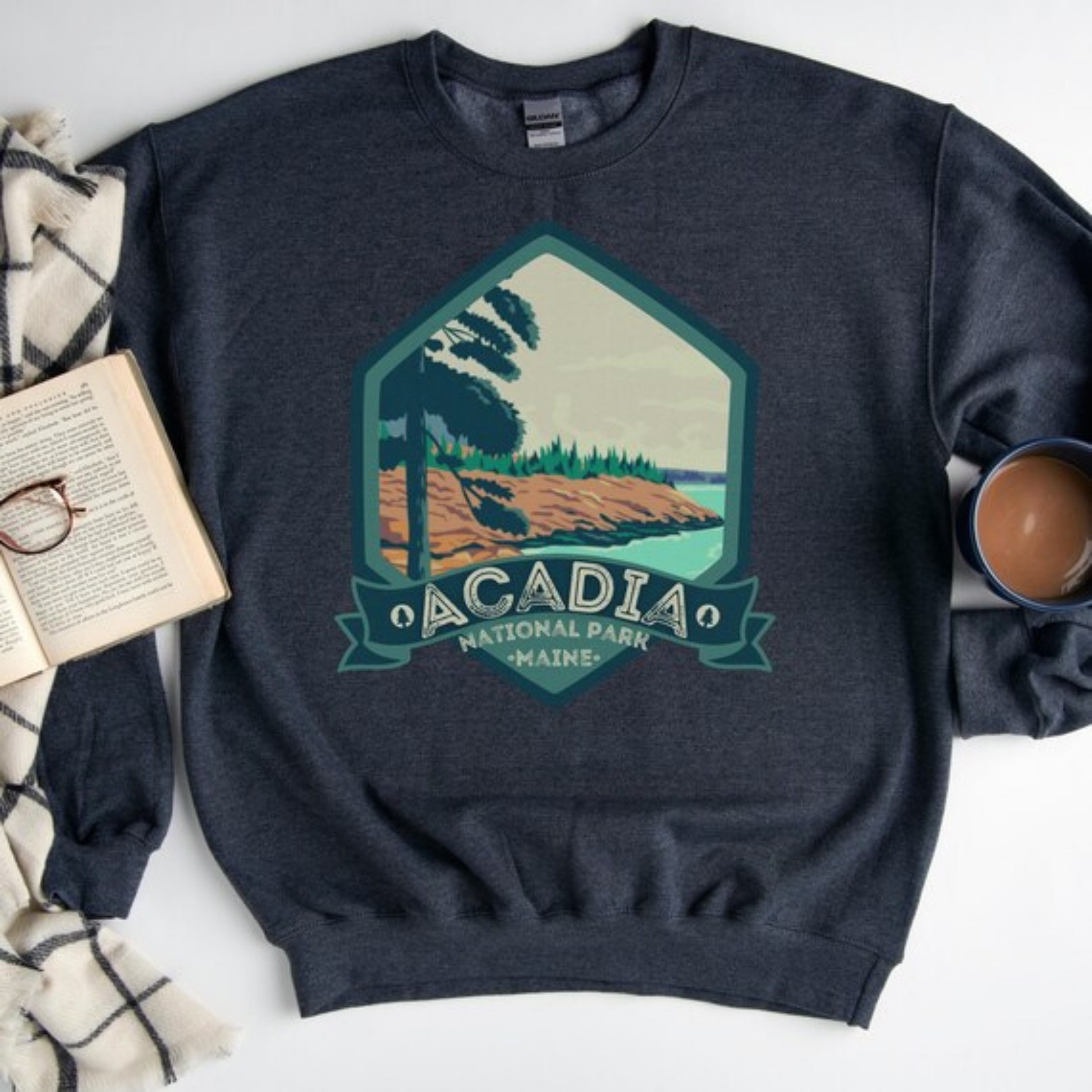 Acadia National Park Sweatshirt, National Park Shirt, Acadia Maine ...