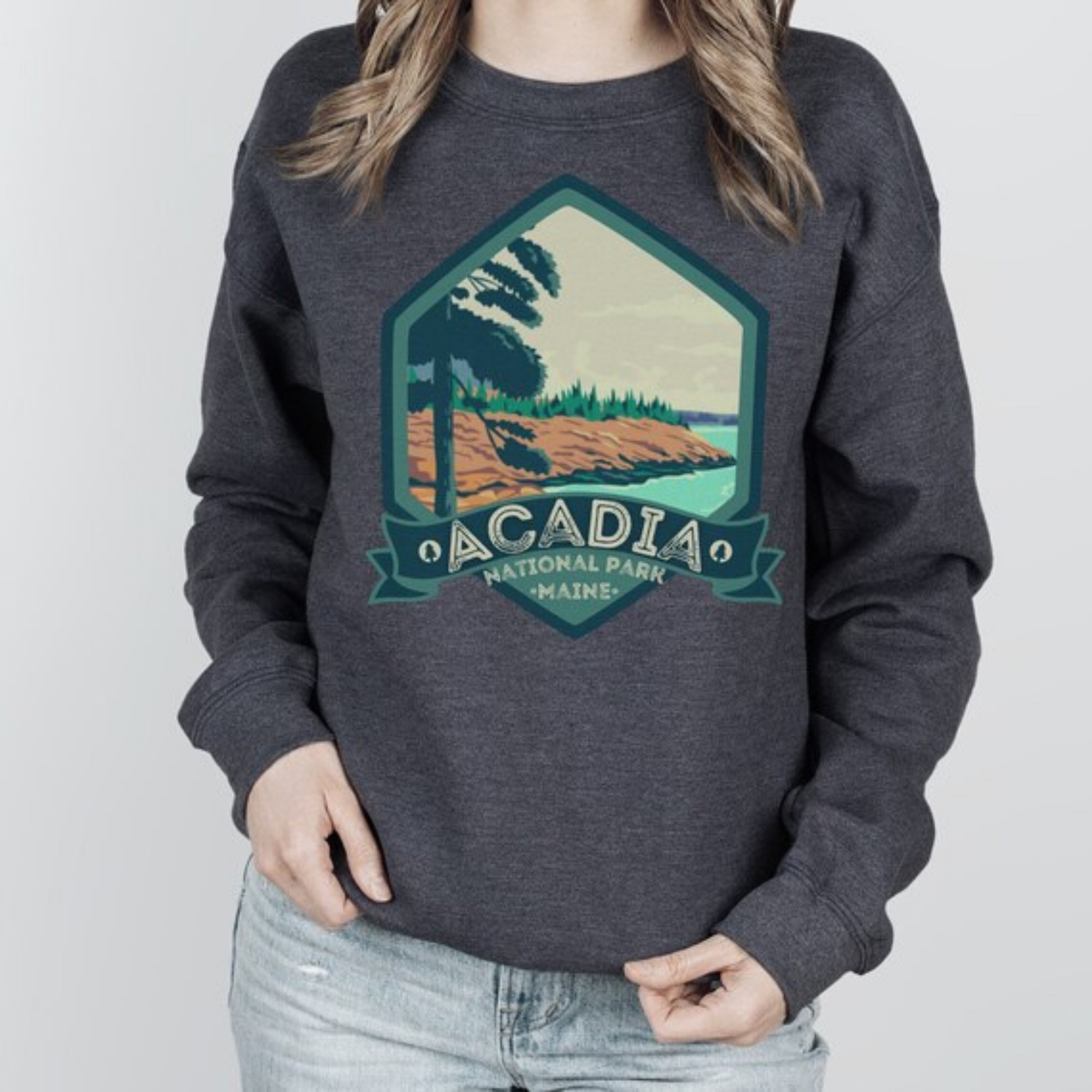 Acadia National Park Sweatshirt, National Park Shirt, Acadia Maine ...