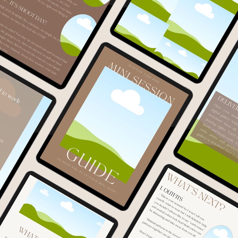 Mini Session Guide Template for Photographers | Etsy