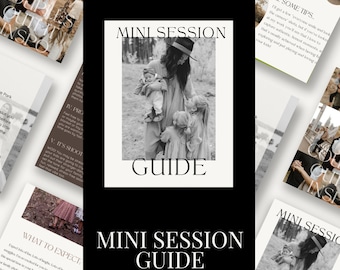 Mini Session Guide Style Guide for Photographers - Etsy
