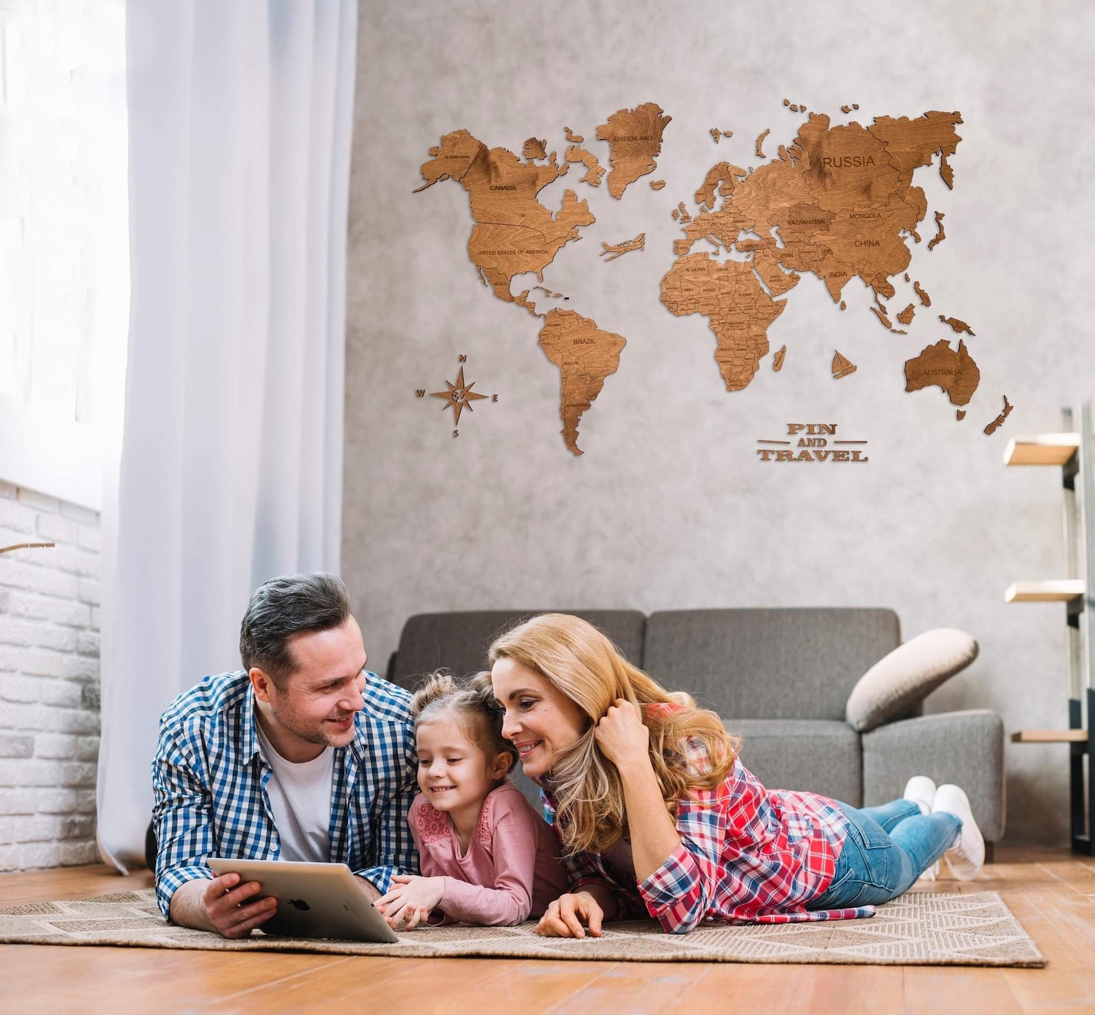 Wooden World Map With Countries Travel Map World Map Push Pin - Etsy