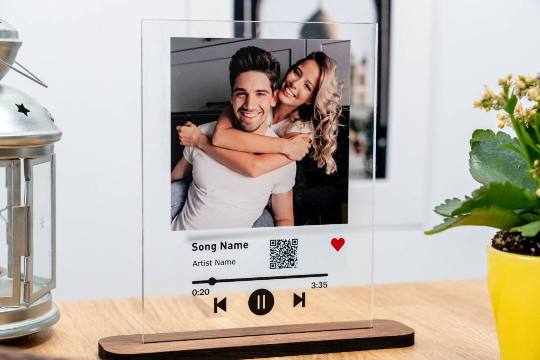 Personalized Spotify Glass Custom Song Lyric Art Gifts for Him Album ...