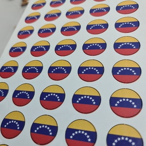 Venezuela 50 Pins Flag Country Push Map Wooden Colorful Sticker ...