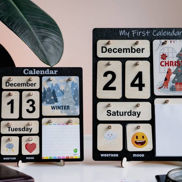Montessori Calendar - Etsy