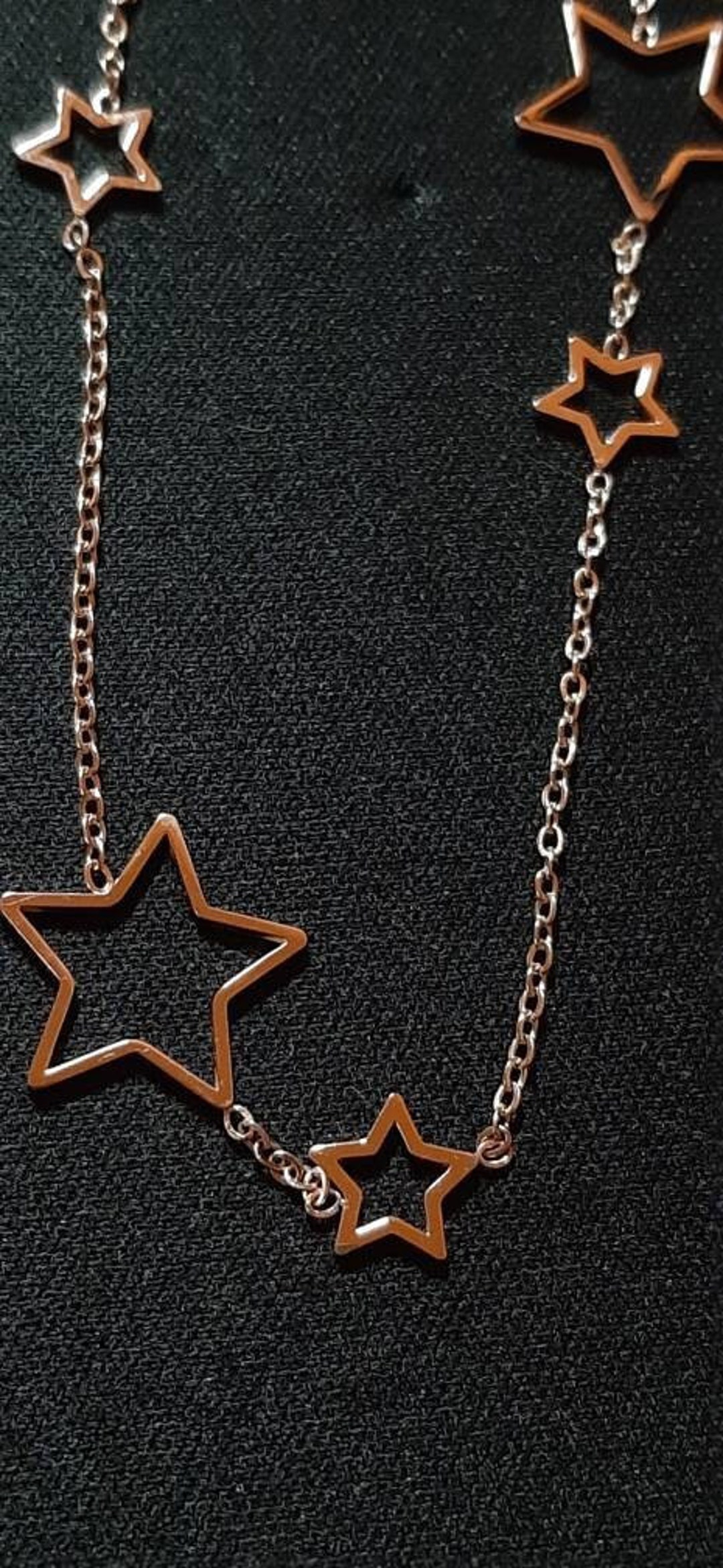 Gold Star Chain Adjustable Gold Chain Star Charms Necklace Chain Dainty ...