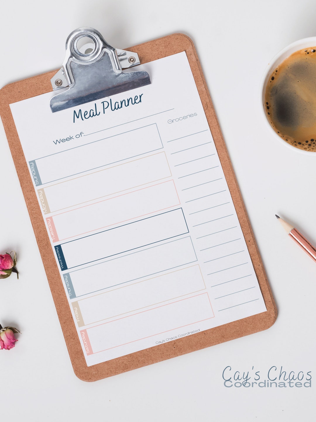 MEAL PLANNER Digital Download, Meal Planner Printable, Meal Planner and ...