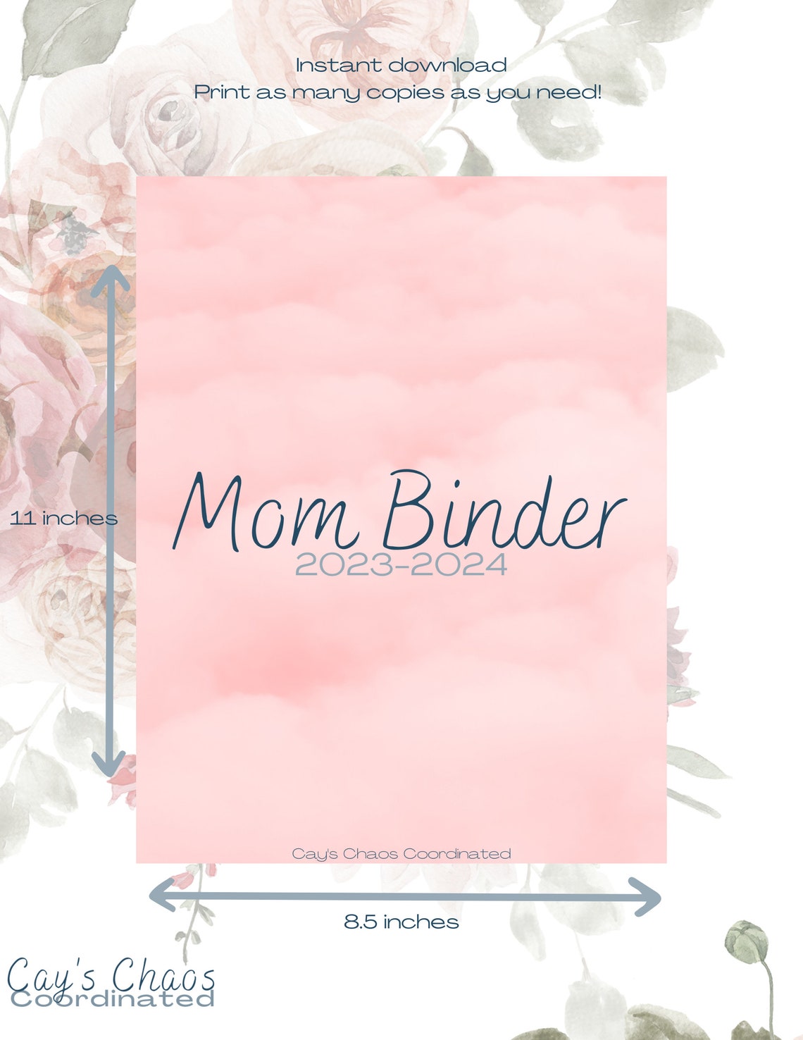 MOM BINDER, Mom Binder Printable, Mom Planner, Mom Planner Printable ...