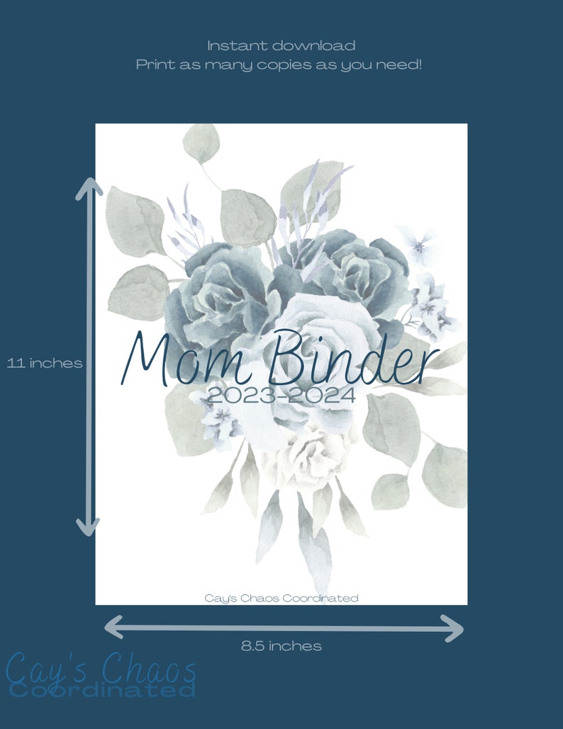 MOM BINDER, Mom Binder Printable, Mom Planner, Mom Planner Printable ...