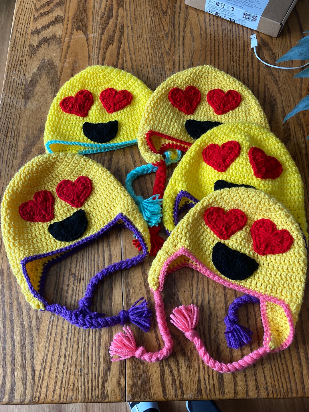 Crocheted Emoji Hat - Etsy