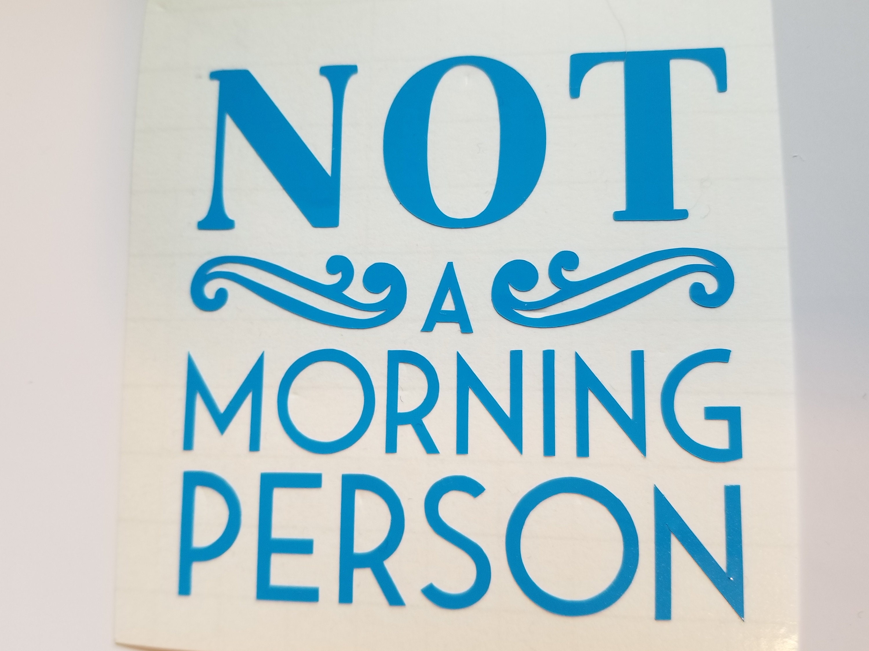 Not a Morning Person Decal - Etsy