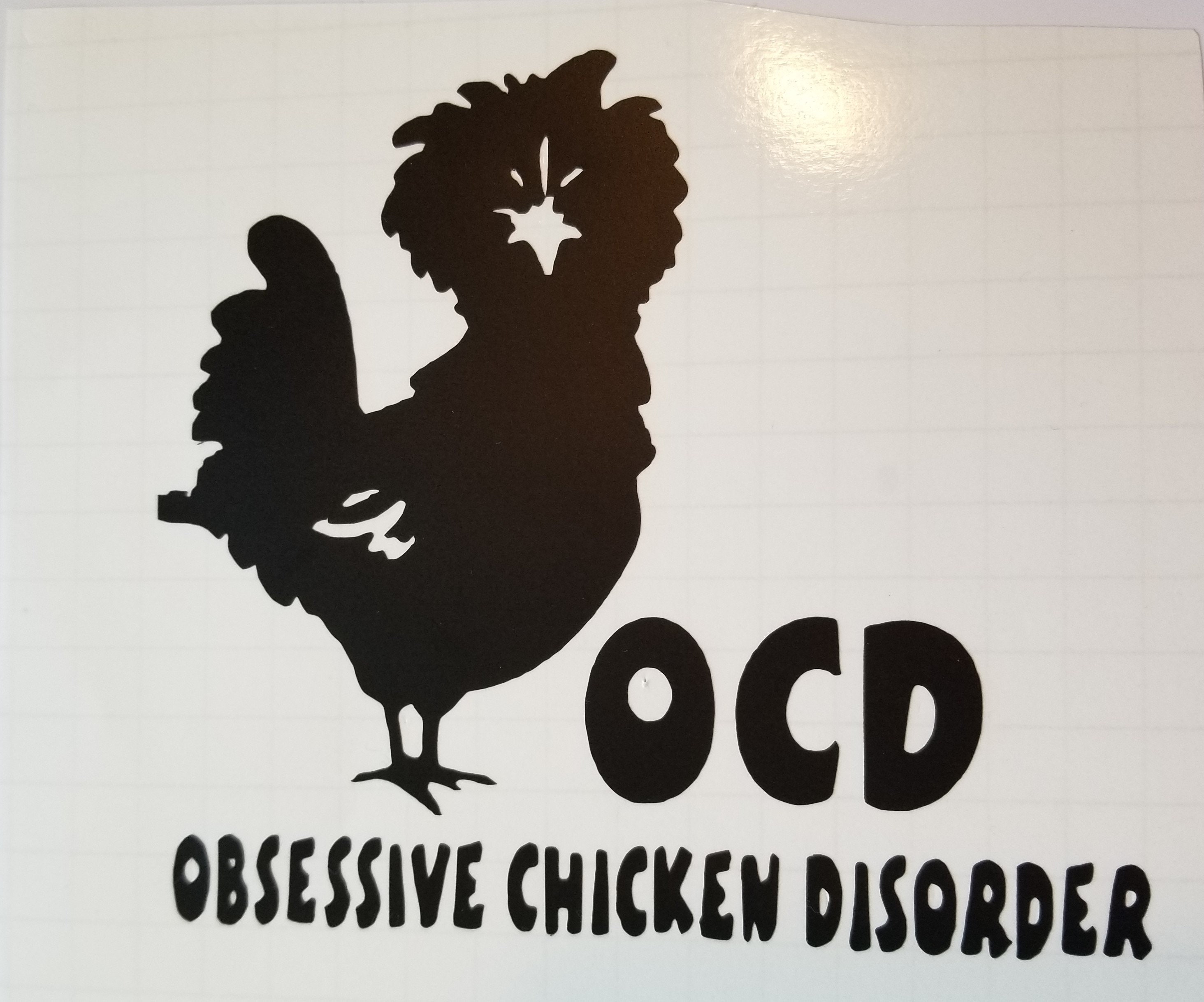 OCD - Obsessive Chicken Disorder Decal - Etsy
