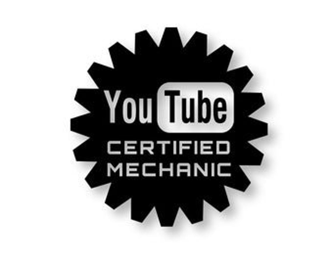 Youtube Certified Mechanic Decal - Etsy