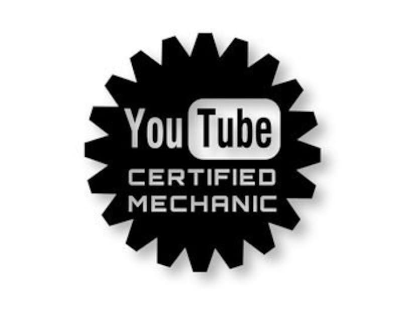 Youtube Certified Mechanic Decal - Etsy