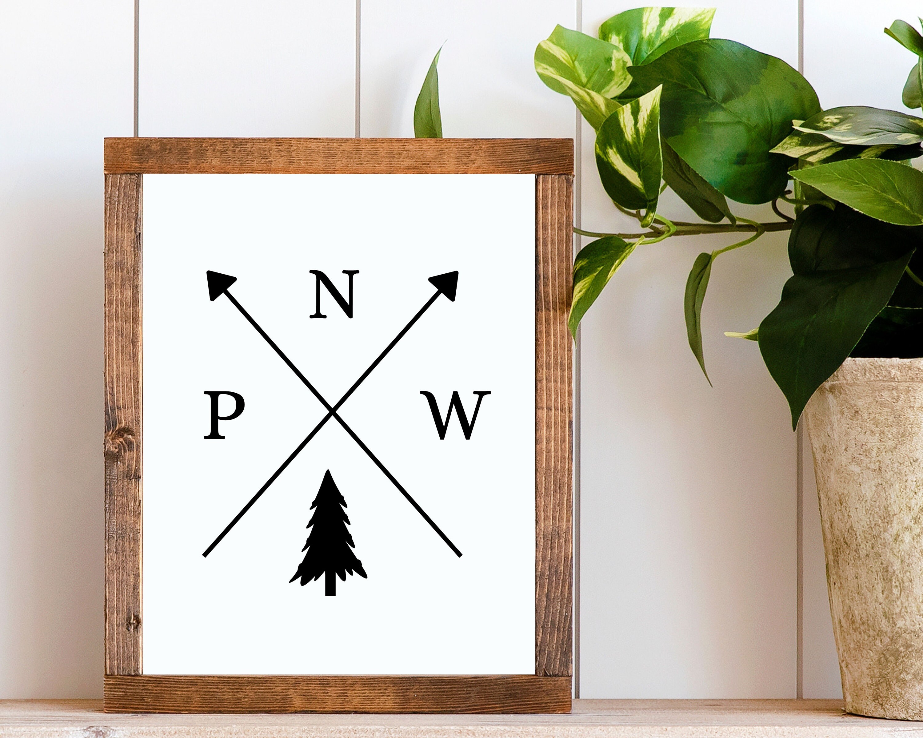 Pacific Northwest Sign Printable, PNW Sign, Minimalist PNW Wall Decor ...