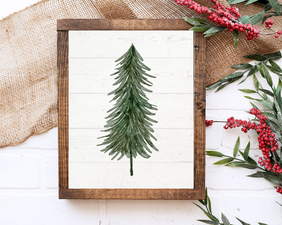 Christmas Sign Printable, Christmas Tree Print, Christmas Printable ...
