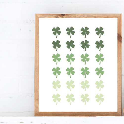 Rainbow St Patricks Day Wall Art Printable Decor Saint - Etsy