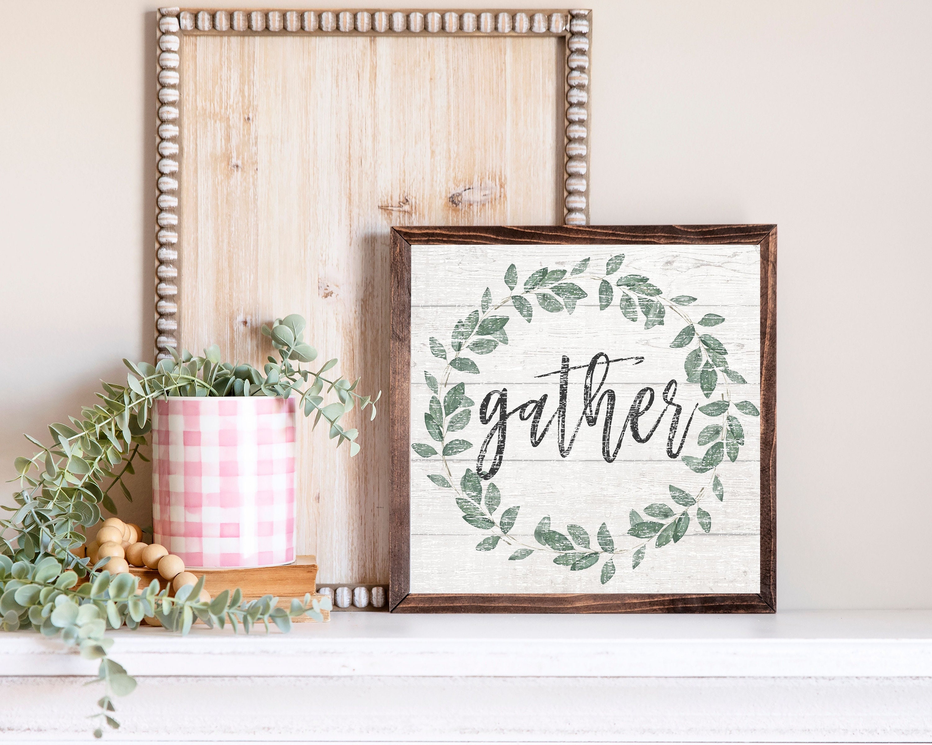 Farmhouse Sign Printable, Gather Printable Sign, Farmhouse Gather Wall ...