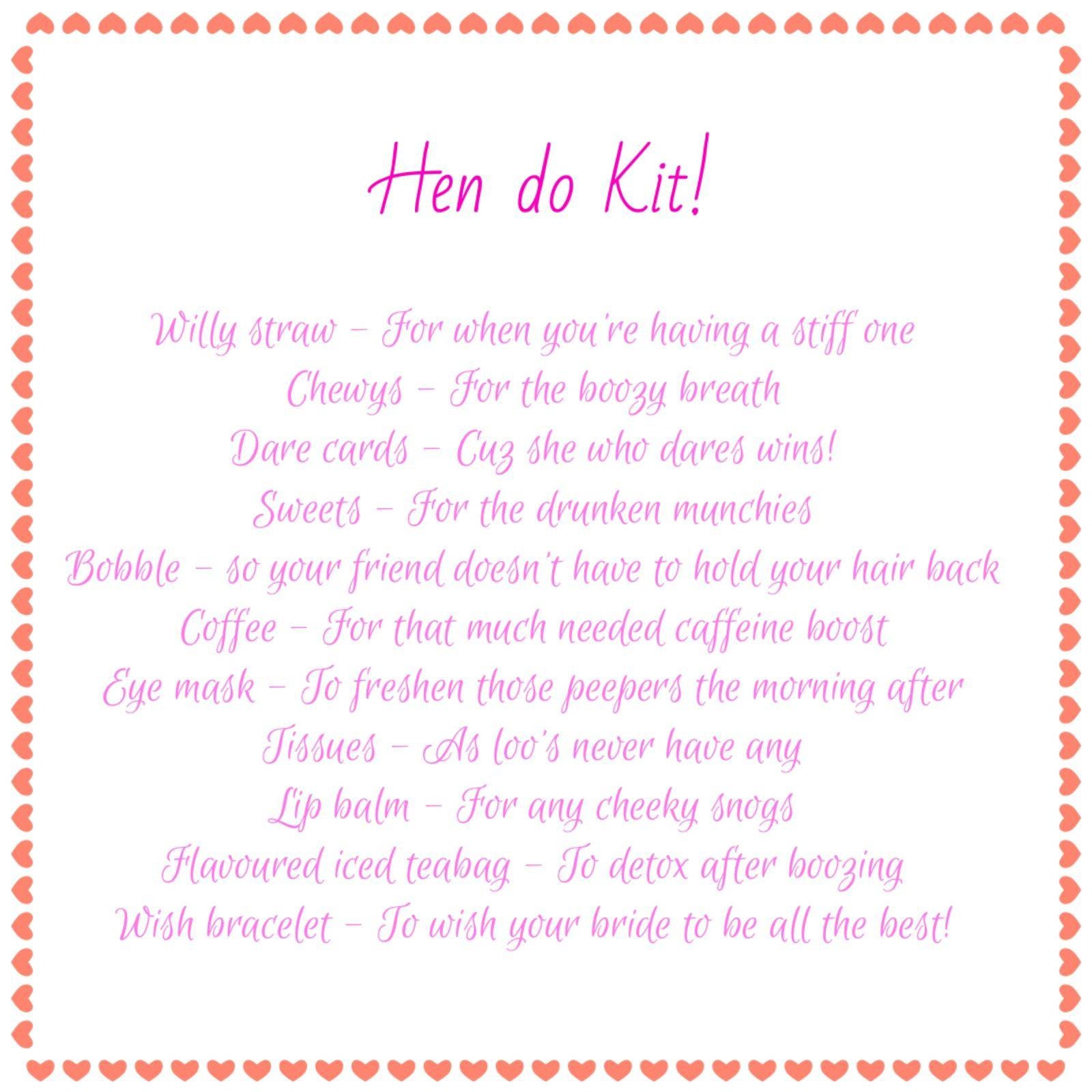 Hen Do Survival Kit Hen Do Gifts Bride Tribe Bride Squad - Etsy UK