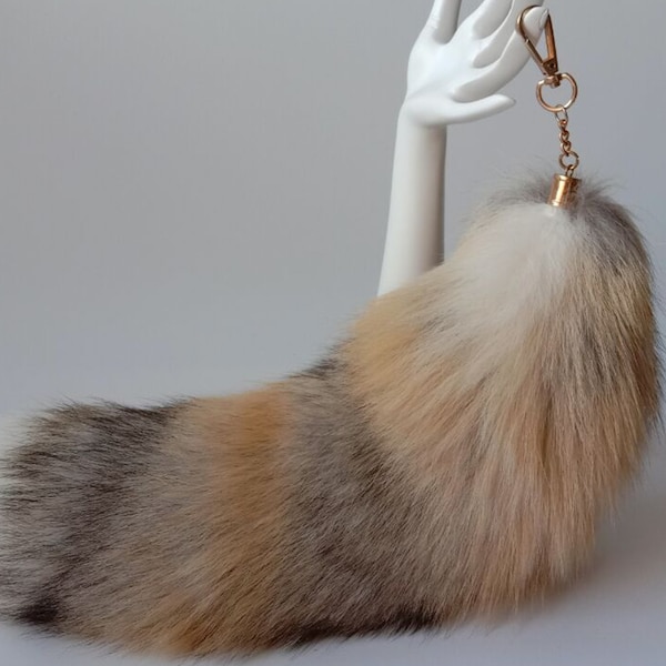 Fox Tail Keychain - Etsy