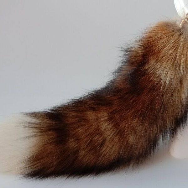 Fox Tail Keychain - Etsy