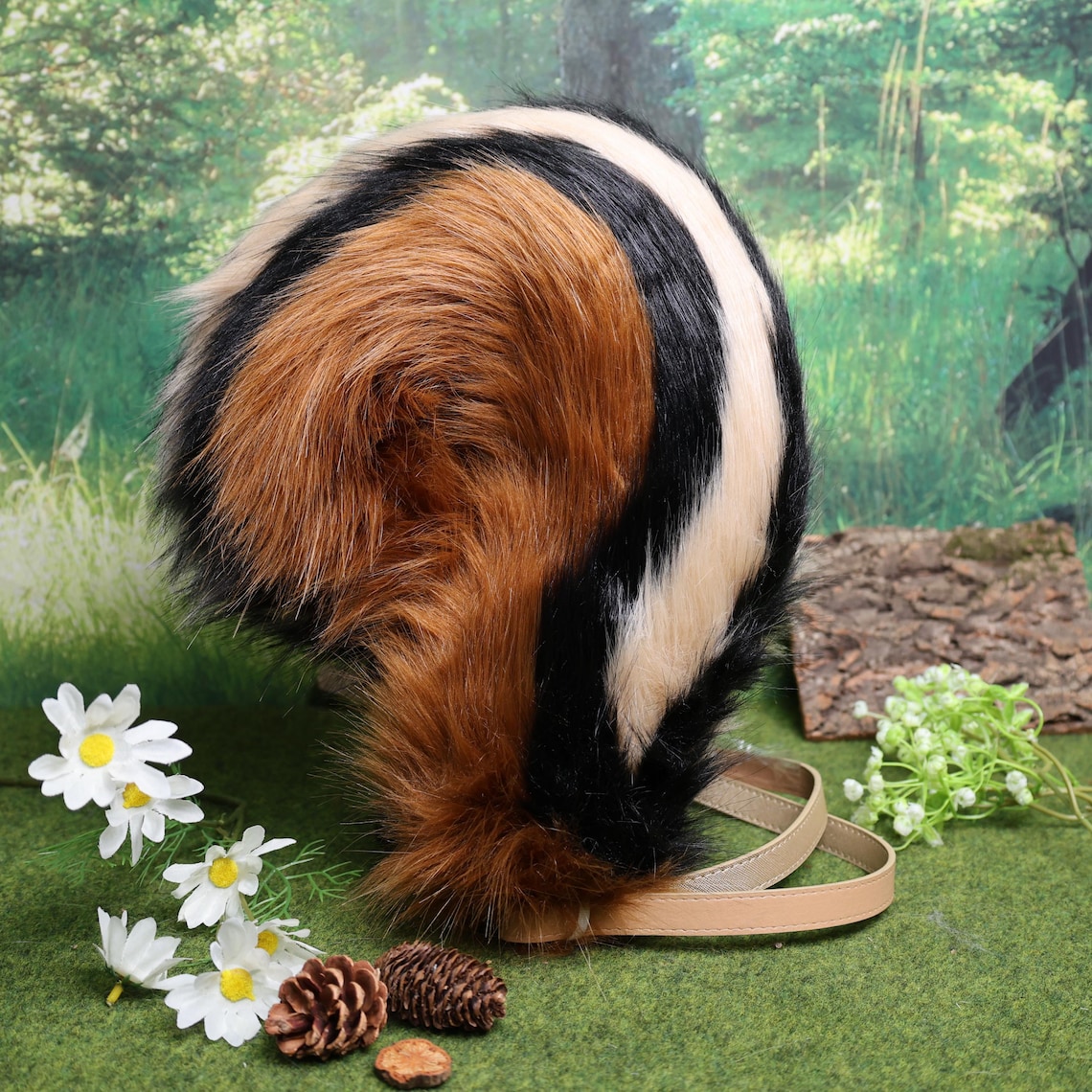 Handmade Faux Fur-tamias Sibiricus Fluffy Ears and Tail-animal Cosplay ...
