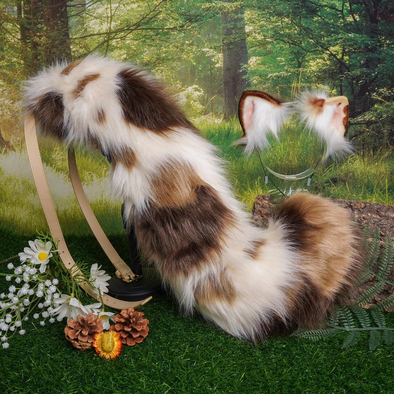 Calico Cat Tail Therian - Etsy