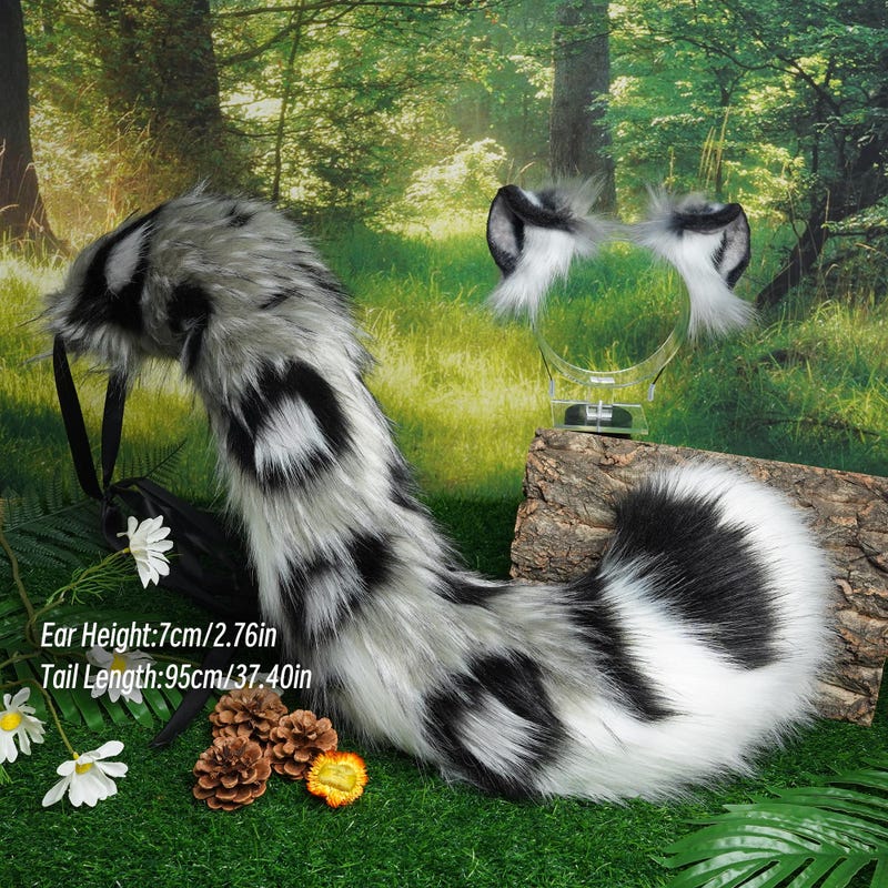 Therian Tail Snow Leopard - Etsy