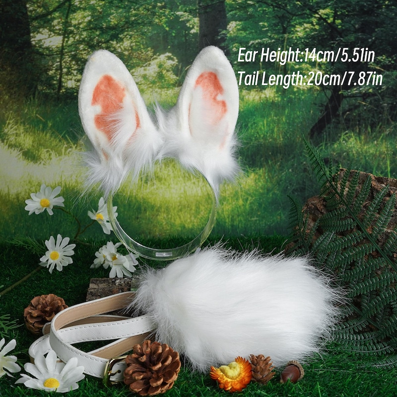 White Bunny Ears - Etsy