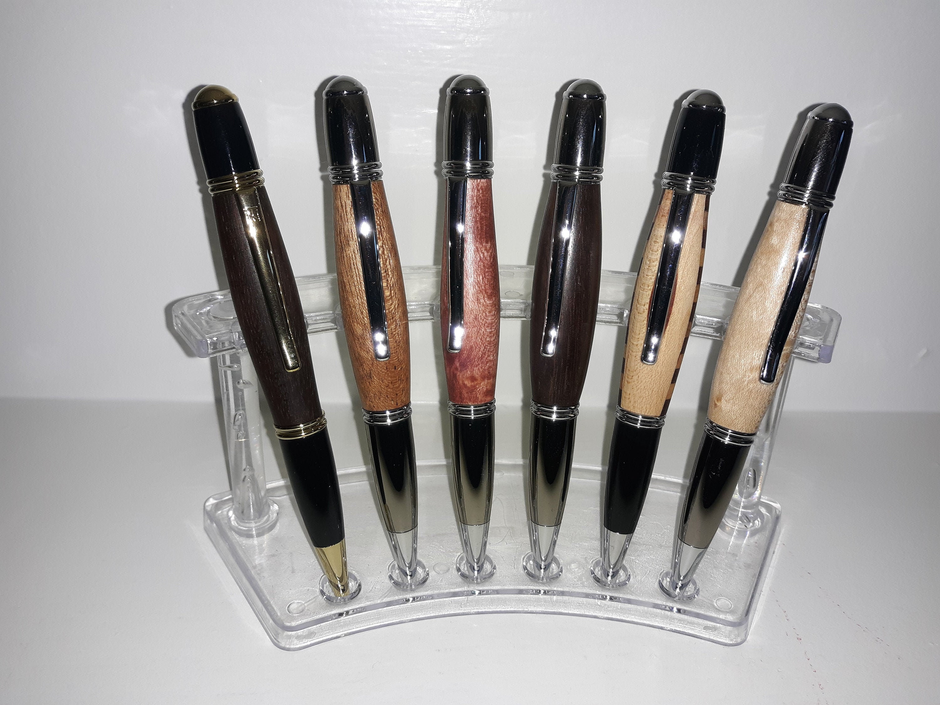 Handmade. Smooth Classic Style Pens With Assorted Exotic Wood and ...