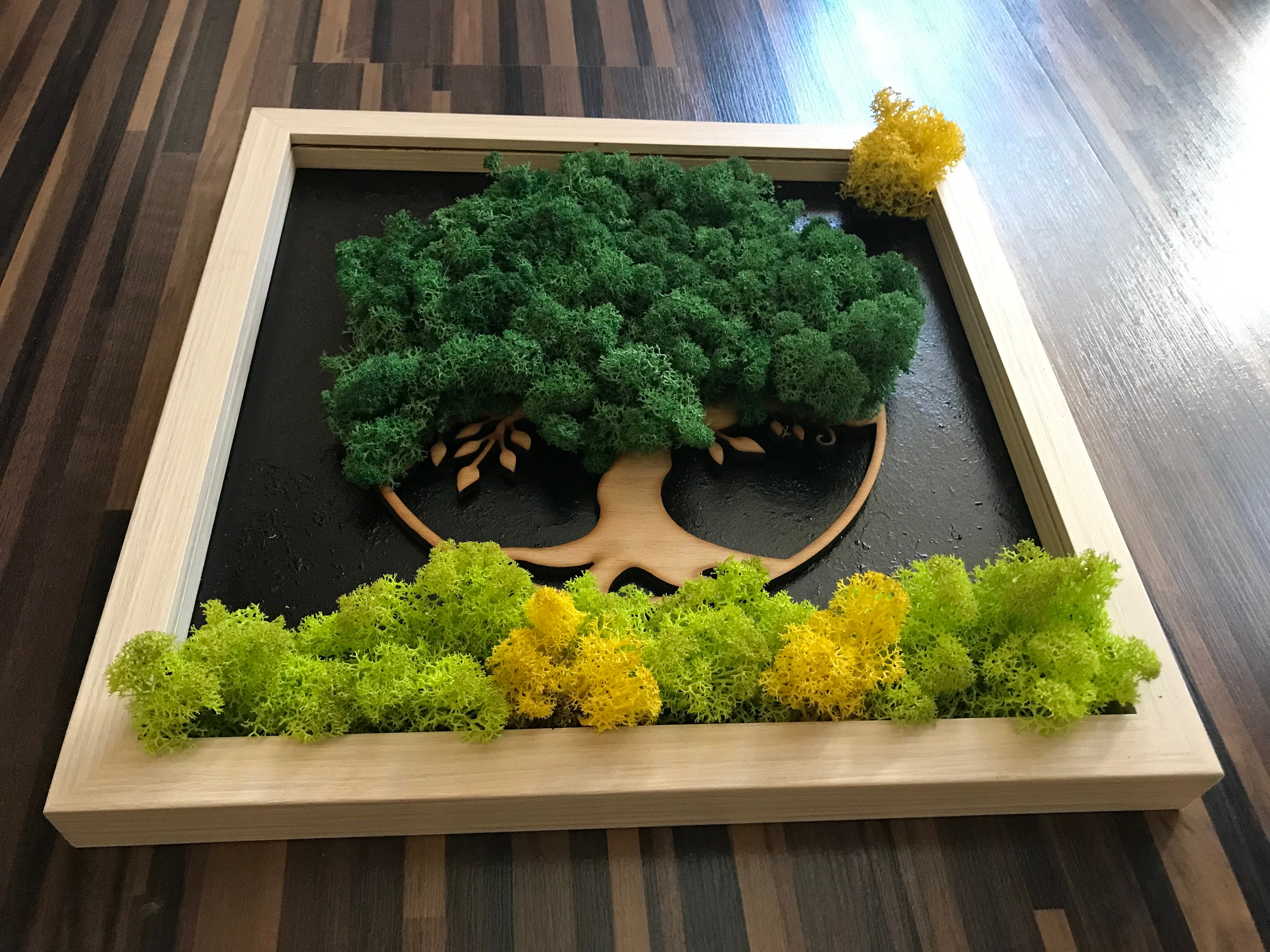 Tree of Wife With Moss, Natural Life Decor, Outdoor Live Decor ...