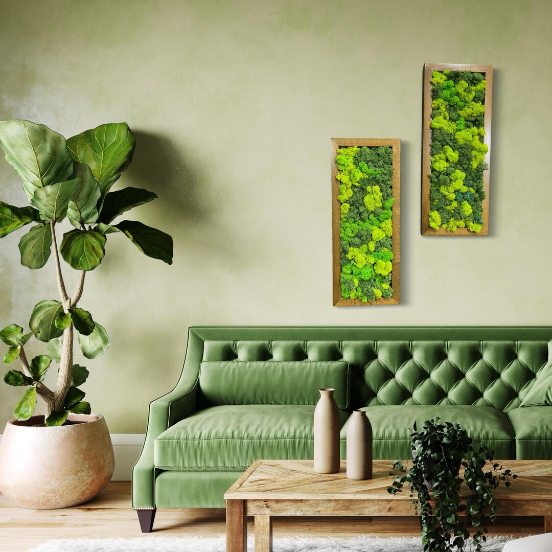 Mos Wall Decor, Wooden Panels, Moss Wall Panels, Art Wall Decor, Living ...
