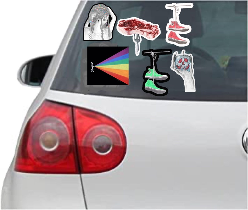 Rainbow Flashlight Sticker - Etsy