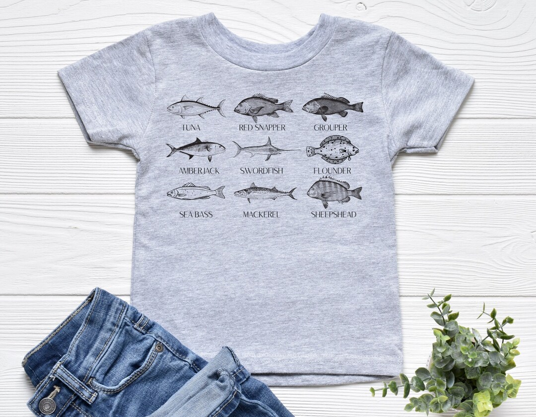 Fishing Shirt, Kids Fishing Shirt, Cute Fish Shirt for Kids, Toddler ...