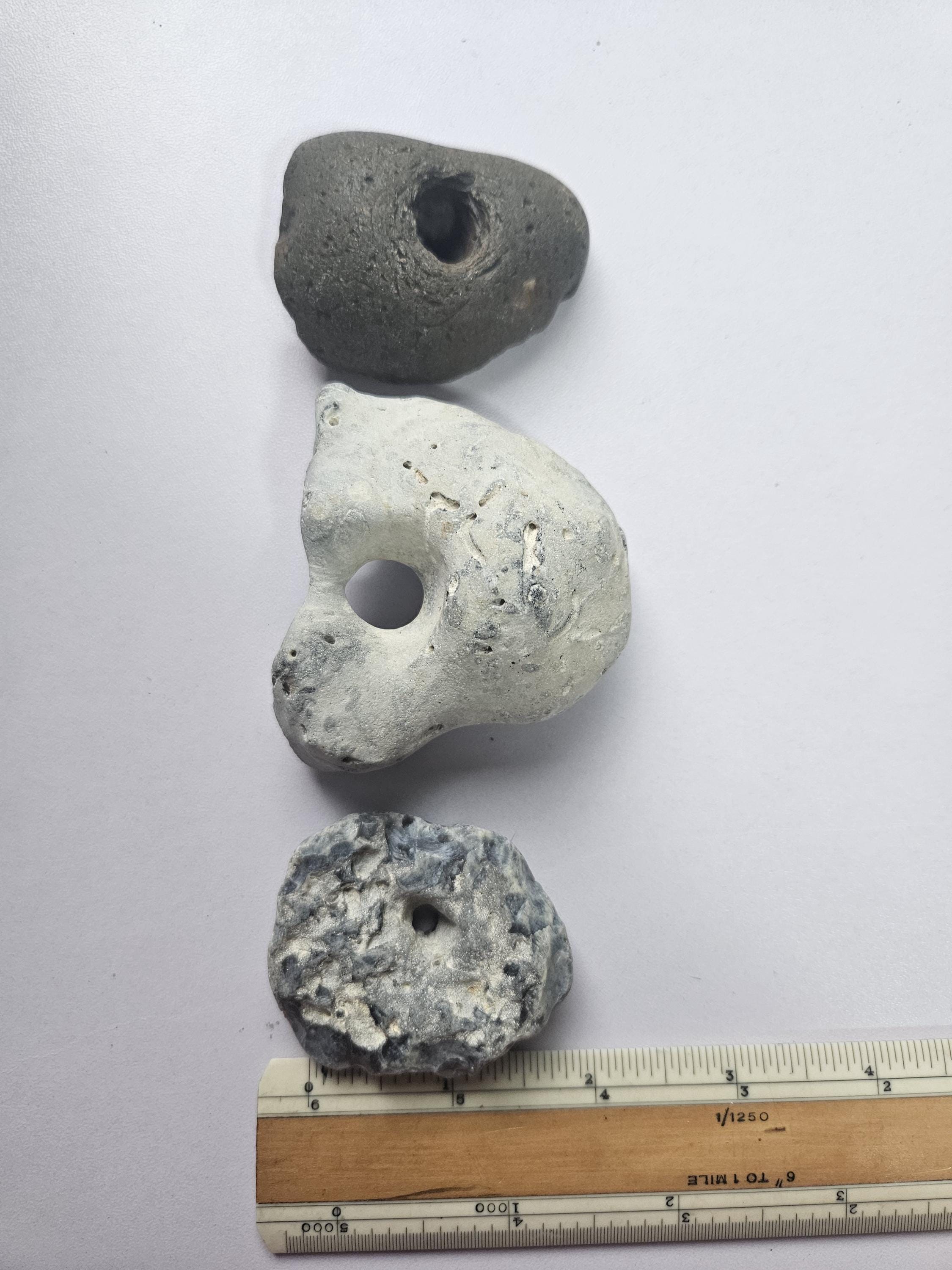 Large Lucky Hag Stones, Large Witch Stones 12 Piece Set, English Hag ...