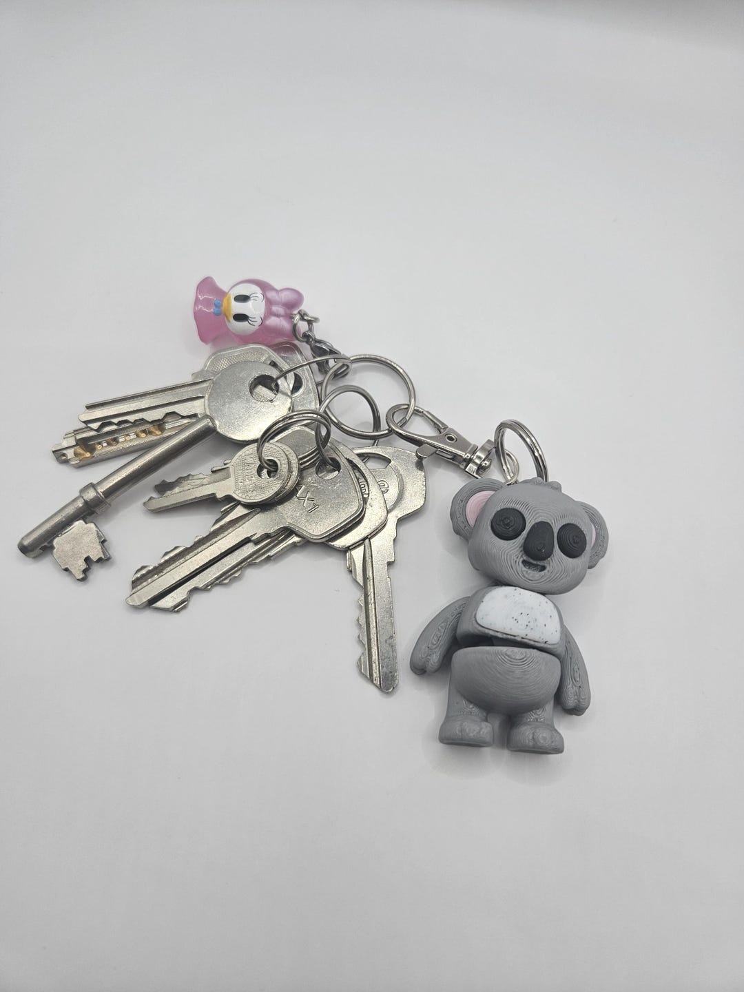 3D Printed Articulated Koala Keyring- Flexi Animal Keyring- Fidget ...