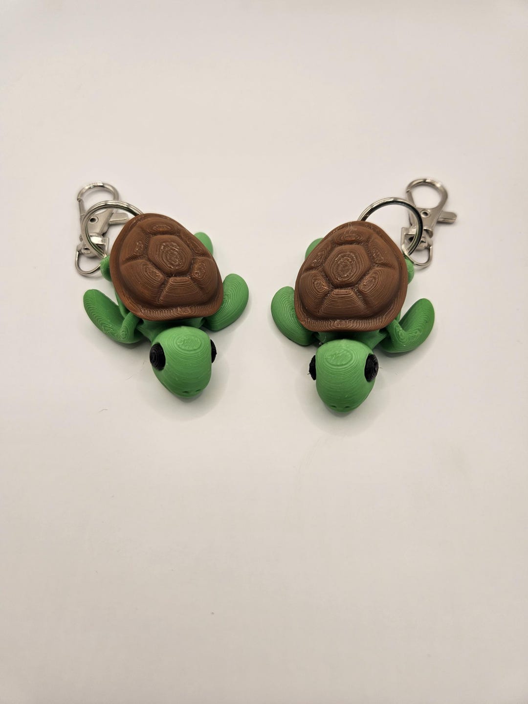 3D Printed Articulated Turtle Keyring- Flexi Animal Keyring- Fidget ...