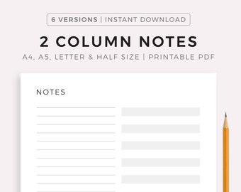 2 Column Template | Etsy