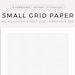 Small Grid Paper Printable Squared Paper Planner Inserts - Etsy Canada