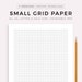 Small Grid Paper Printable, Squared Paper, Planner Inserts, A4/a5 ...