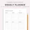 Week on 2 Pages, Week at a Glance, Weekly Schedule, Weekly Agenda ...