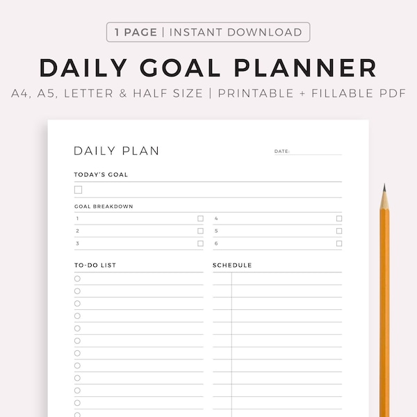 Daily Goals - Etsy