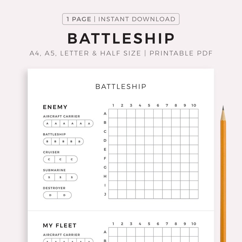 Battleship - Etsy
