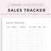 Sales Tracker Printable, Online Business Sales, Side Hustle Sales ...