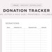 Donation Tracker Printable, Tithe Tracker, Giving Log, Charitable ...