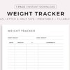 Printable Weekly Meal Planner Landscape, Food Diary, Meal Tracker, Food ...