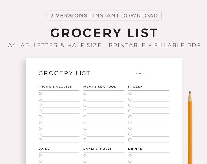 Basic Blank Checklist, Printable, to Do List, Minimalist Checklist, US ...